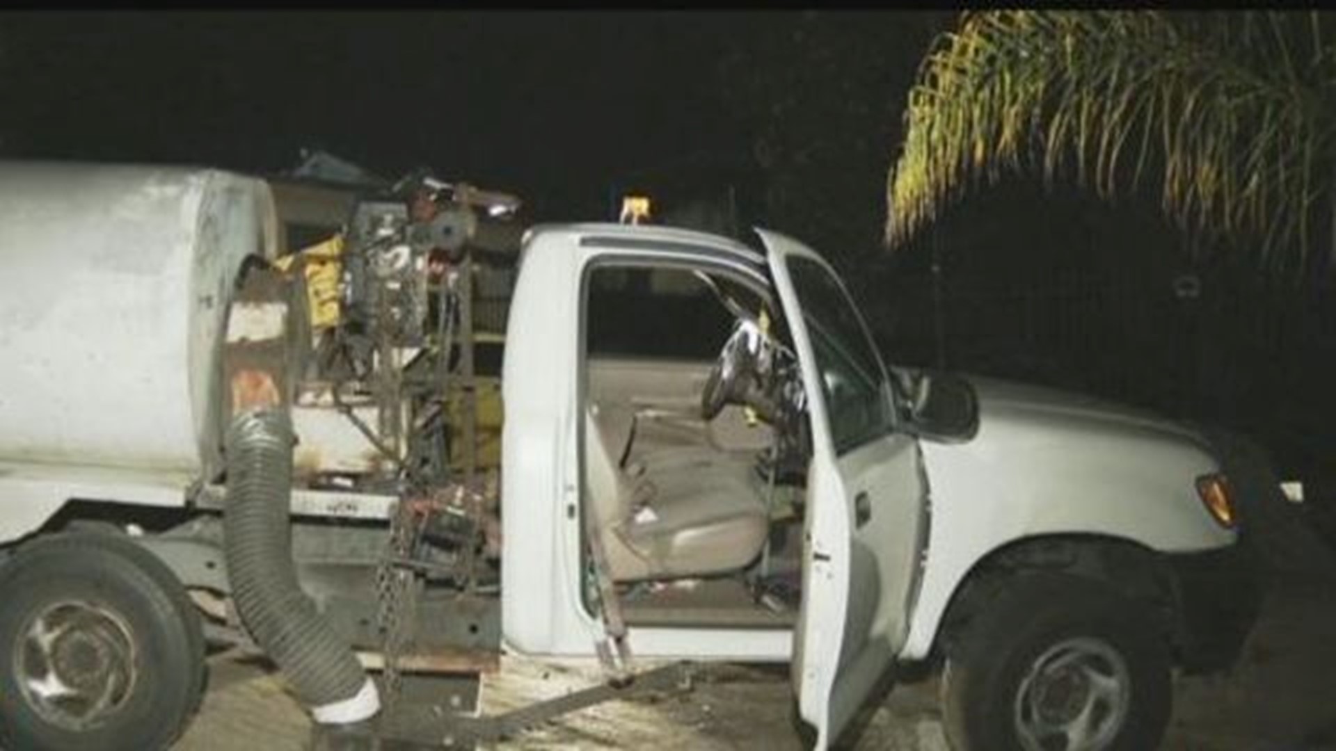 Street sweeper hit and run injures two, driver at large | cbs8.com