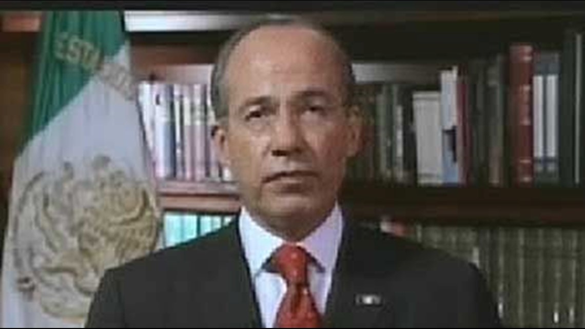 Calderon asks for Mexicans' support as drug war death toll rises | cbs8.com