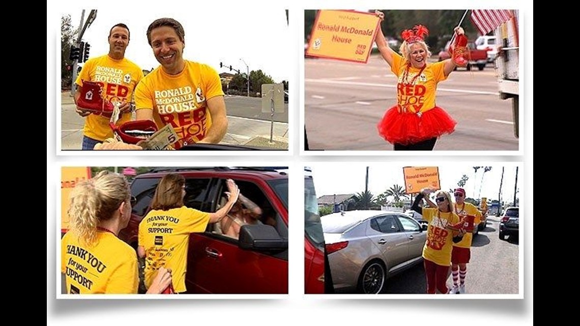 Red Shoe Day: Drive raises money for Ronald McDonald House | cbs8.com