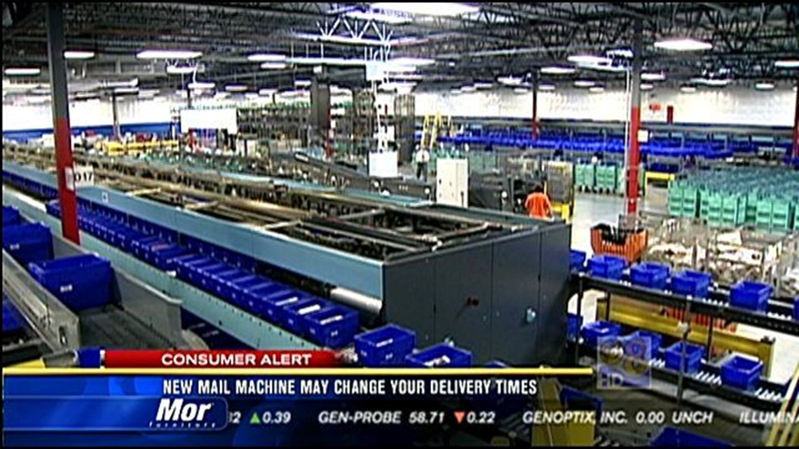 New mail machine may change your delivery times | cbs8.com
