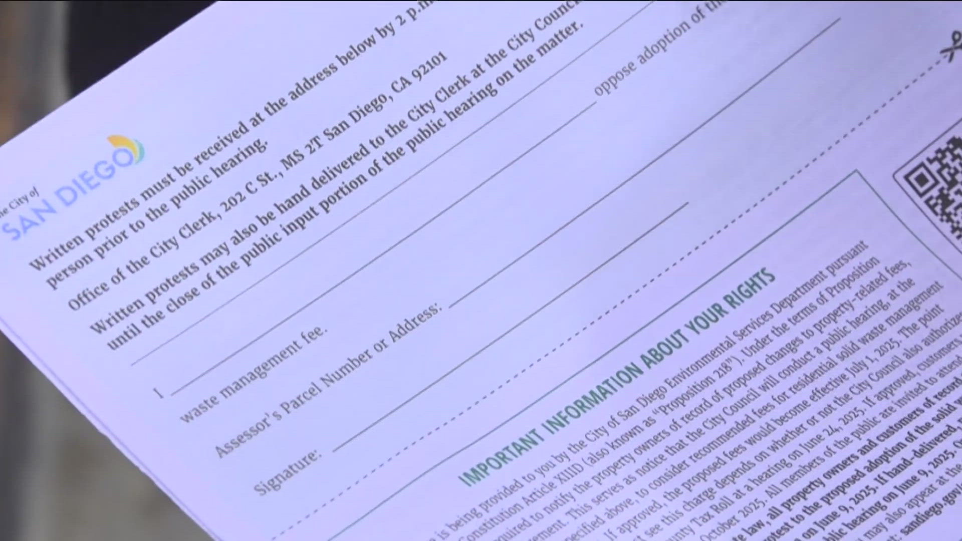 San Diego controversial trash fee notices | cbs8.com