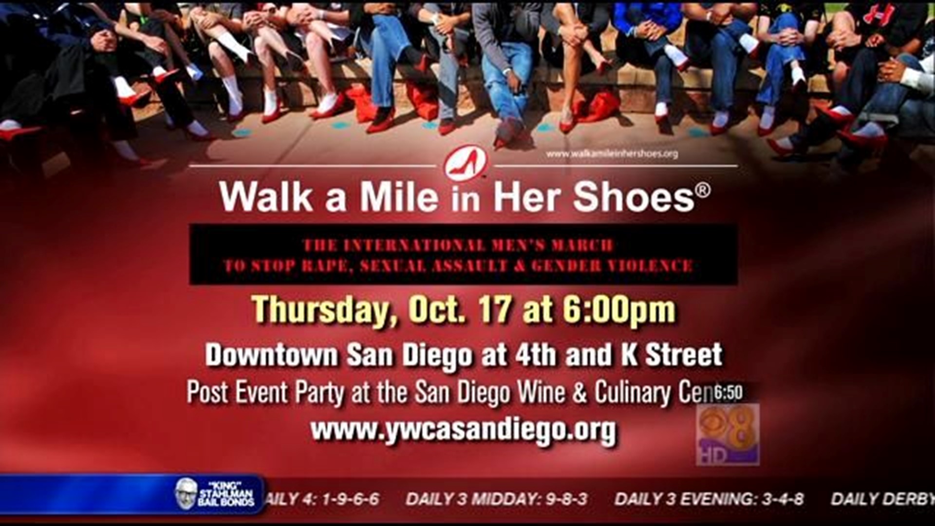 Annual 'Walk a Mile in Her Shoes' fundraising event | cbs8.com
