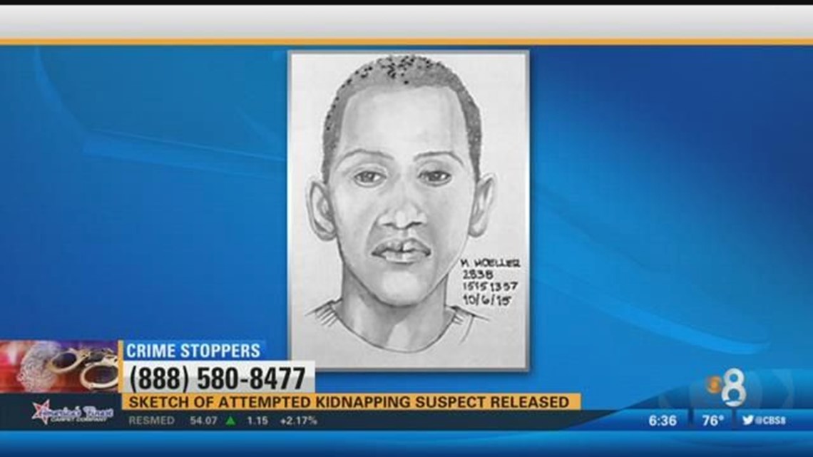 Sketch of attempted kidnapping suspect released | cbs8.com