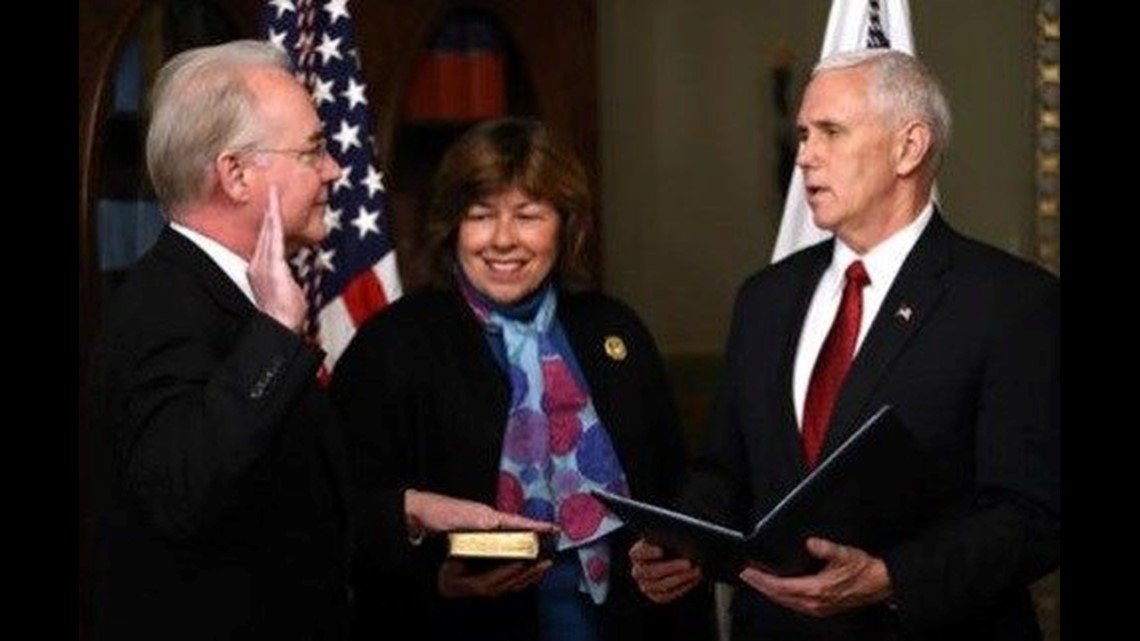 Trump's pick for health and human secretary takes office | cbs8.com
