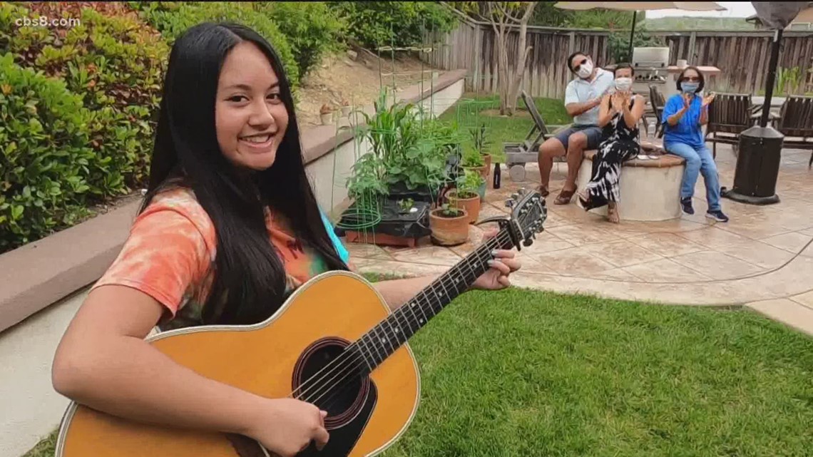 15-year-old singer performs Instagram concert for food pantry | cbs8.com