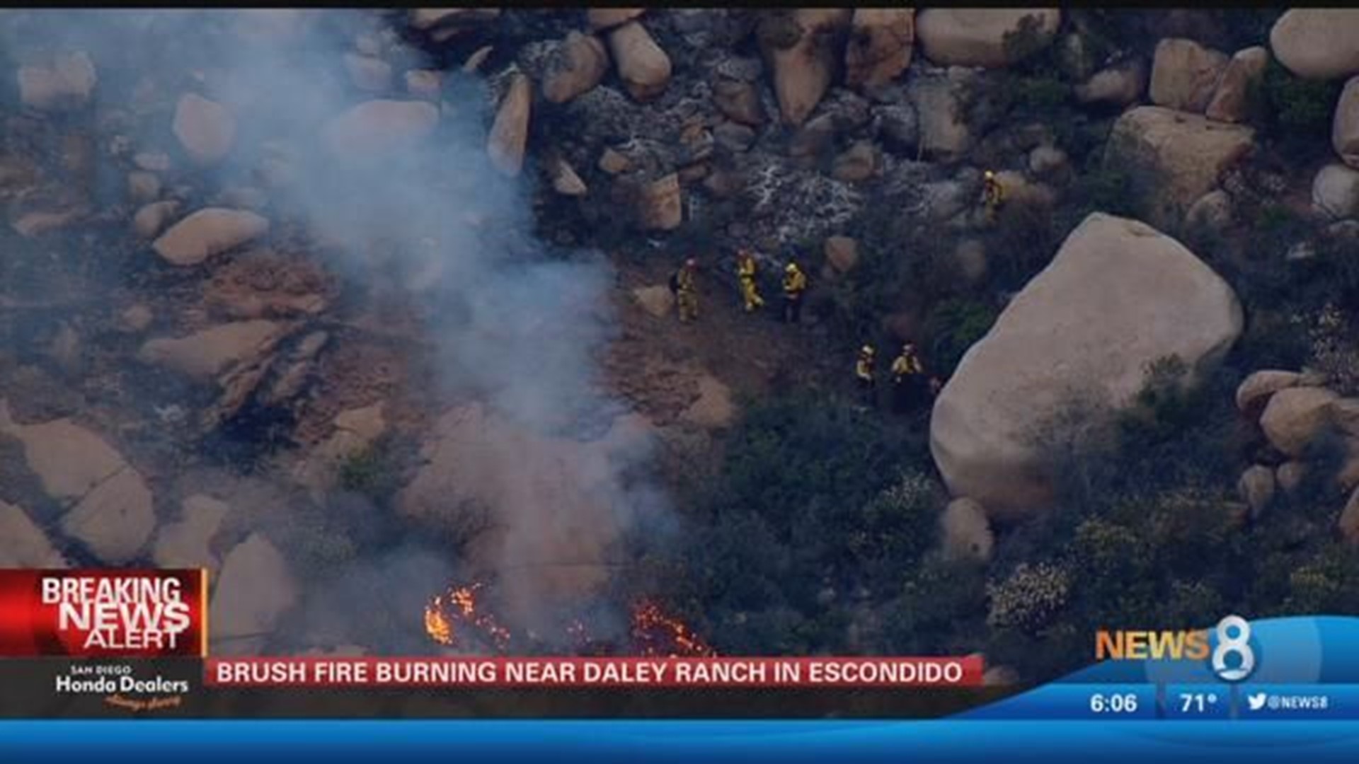 Crews battle brush fires near Daley Ranch in Escondido and US border in ...
