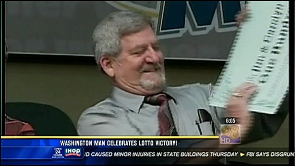 Washington man celebrates lotto victory | cbs8.com