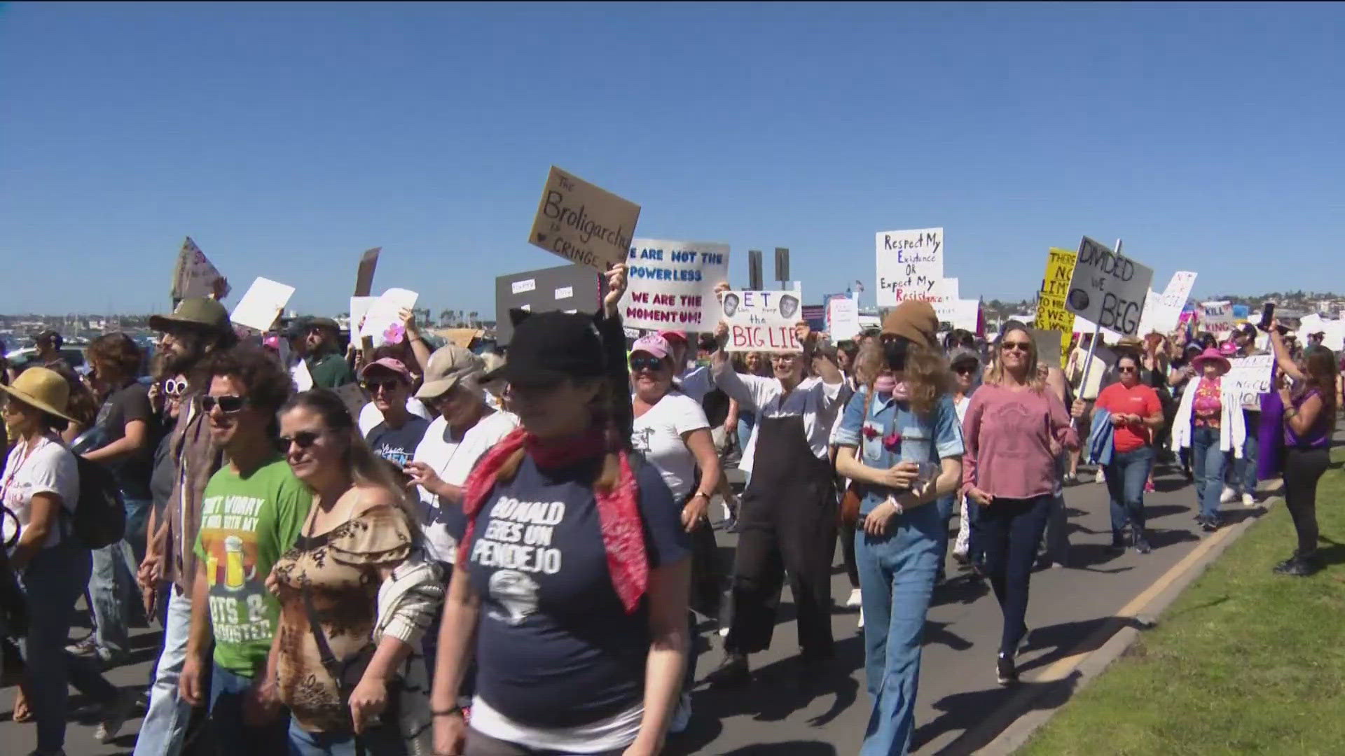 San Diego women march for rights on International Women's Day | cbs8.com