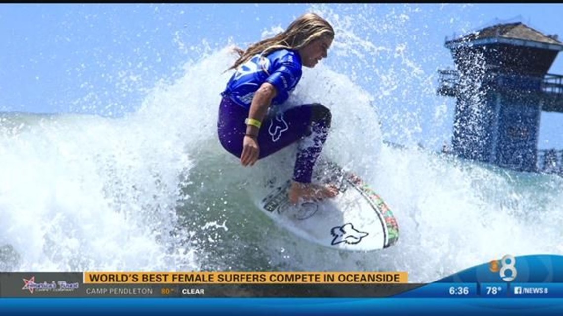 World's best female surfers compete in Oceanside | cbs8.com
