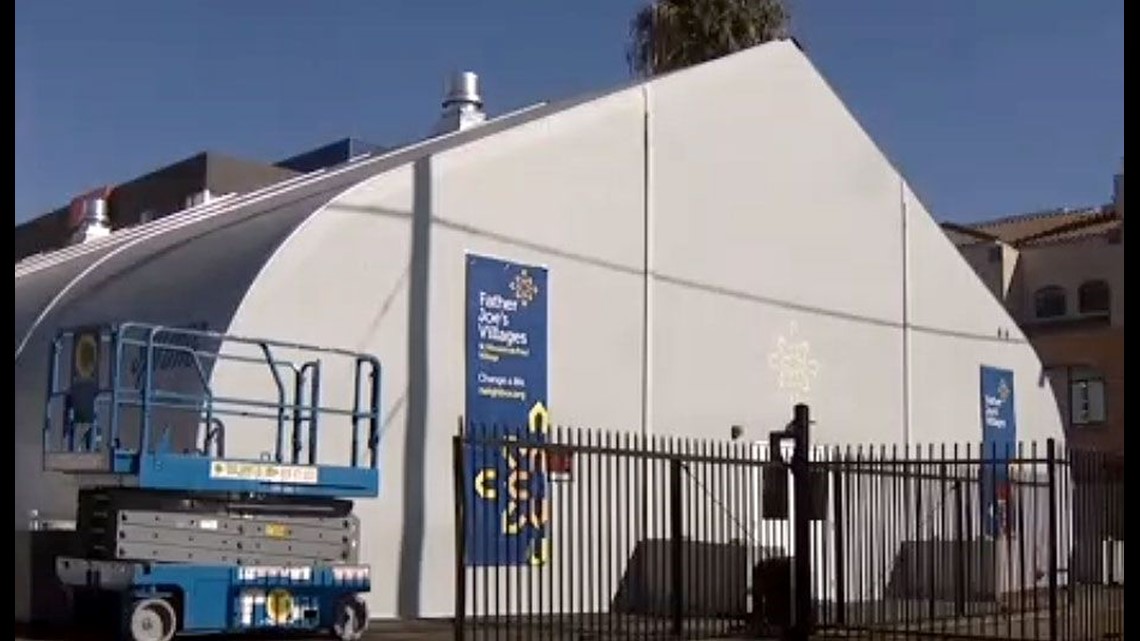 Final bridge shelter for San Diego's homeless opens in the East Village ...