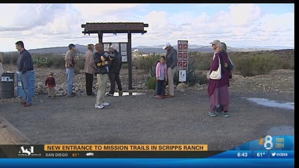 New entrance to Mission Trails in Scripps Ranch | cbs8.com