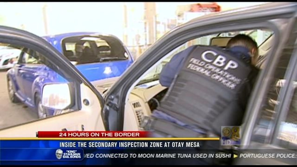 Inside the secondary inspection zone at Otay Mesa | cbs8.com