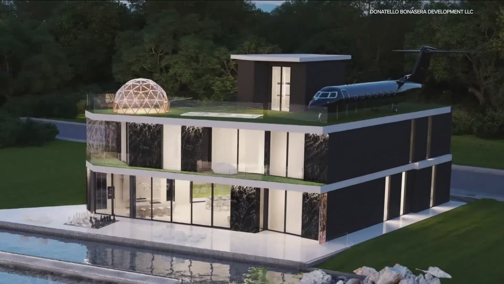Waterfront home design featuring airplane fuselage sparks debate in ...