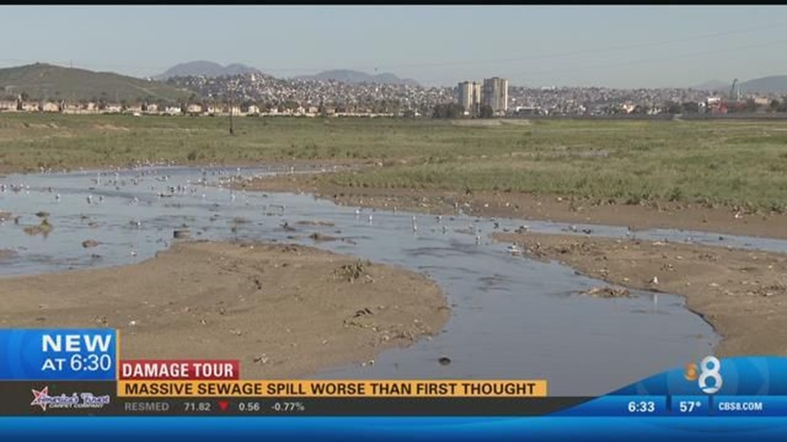 Massive sewage spill worse than first thought | cbs8.com