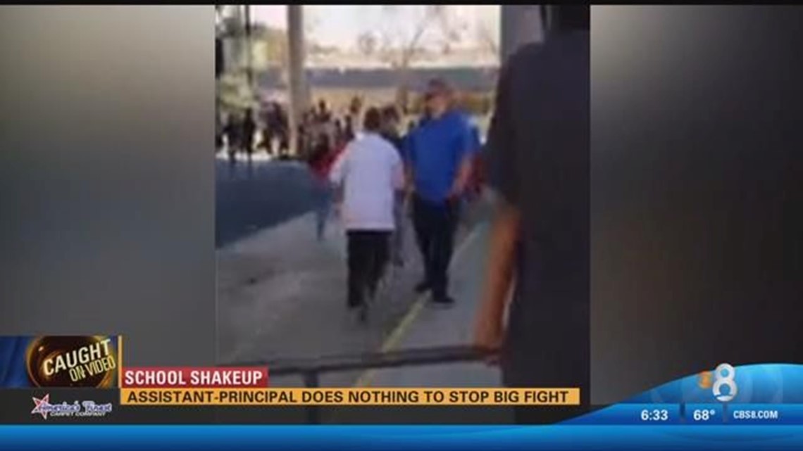 Rincon Middle School assistant principal does nothing to stop fight ...