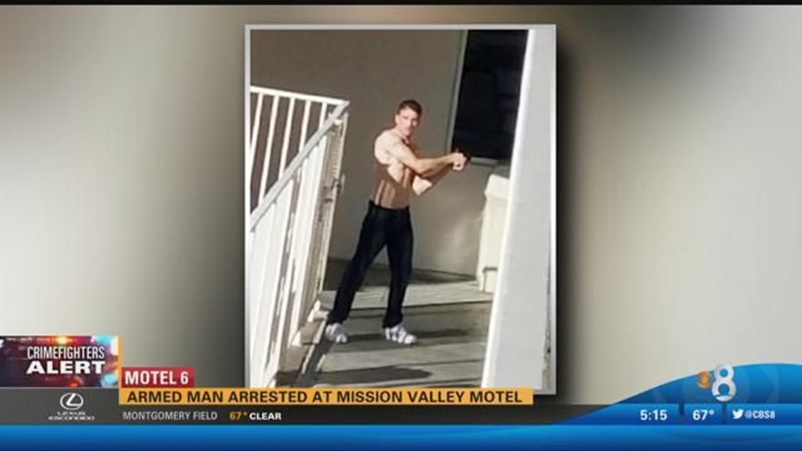 Armed man at Mission Valley Motel 6 arrested | cbs8.com