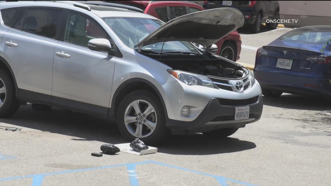 Hidden tracking device and packaged taped under car | cbs8.com