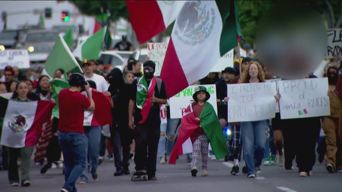National City anti-ICE protest | cbs8.com