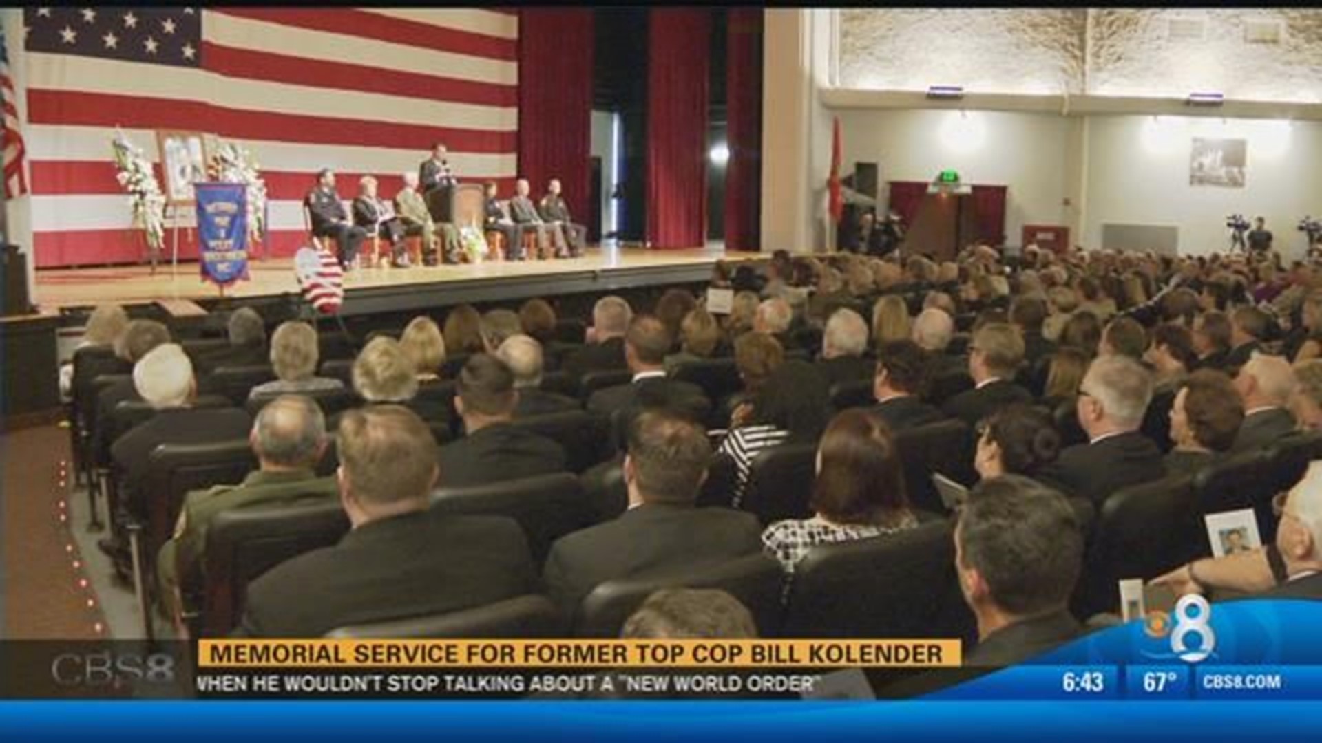 Memorial service for former top cop Bill Kolender | cbs8.com