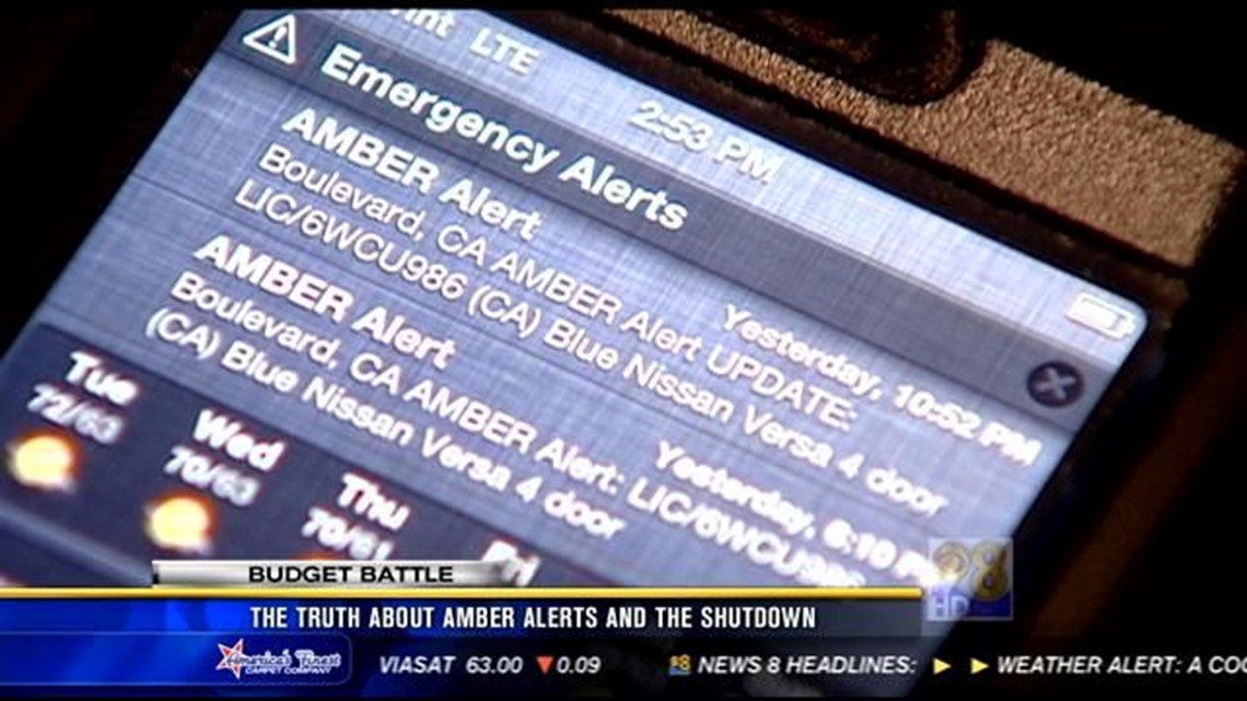 The truth about Amber Alerts and the shutdown | cbs8.com