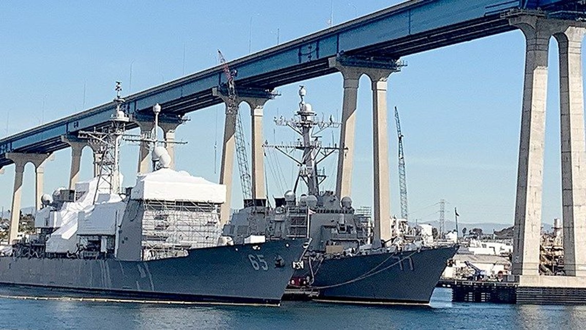 Navy warships at risk as security gaps at one San Diego Bay shipyard ...