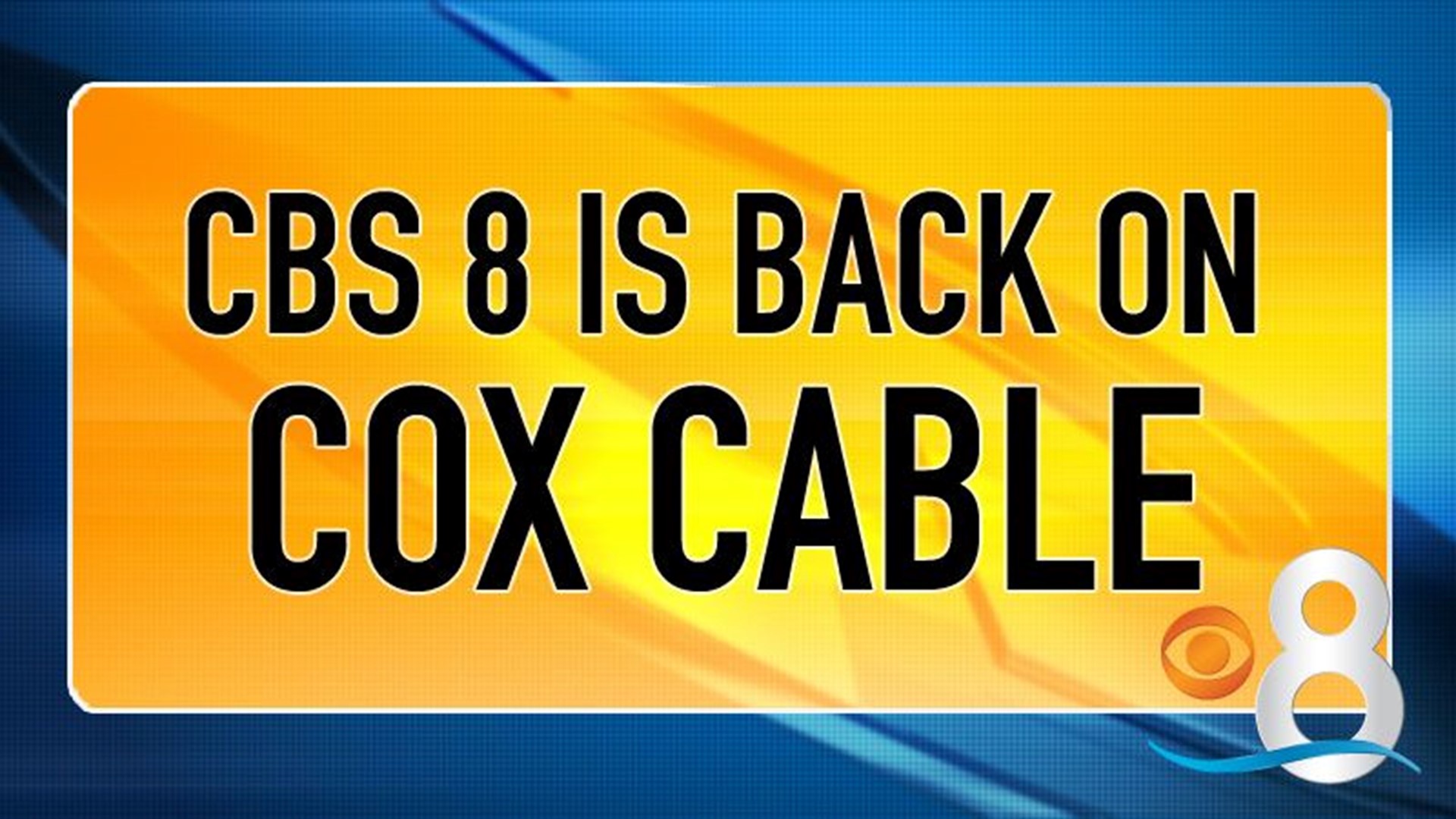 Keep CBS 8 on Cox Cable | cbs8.com