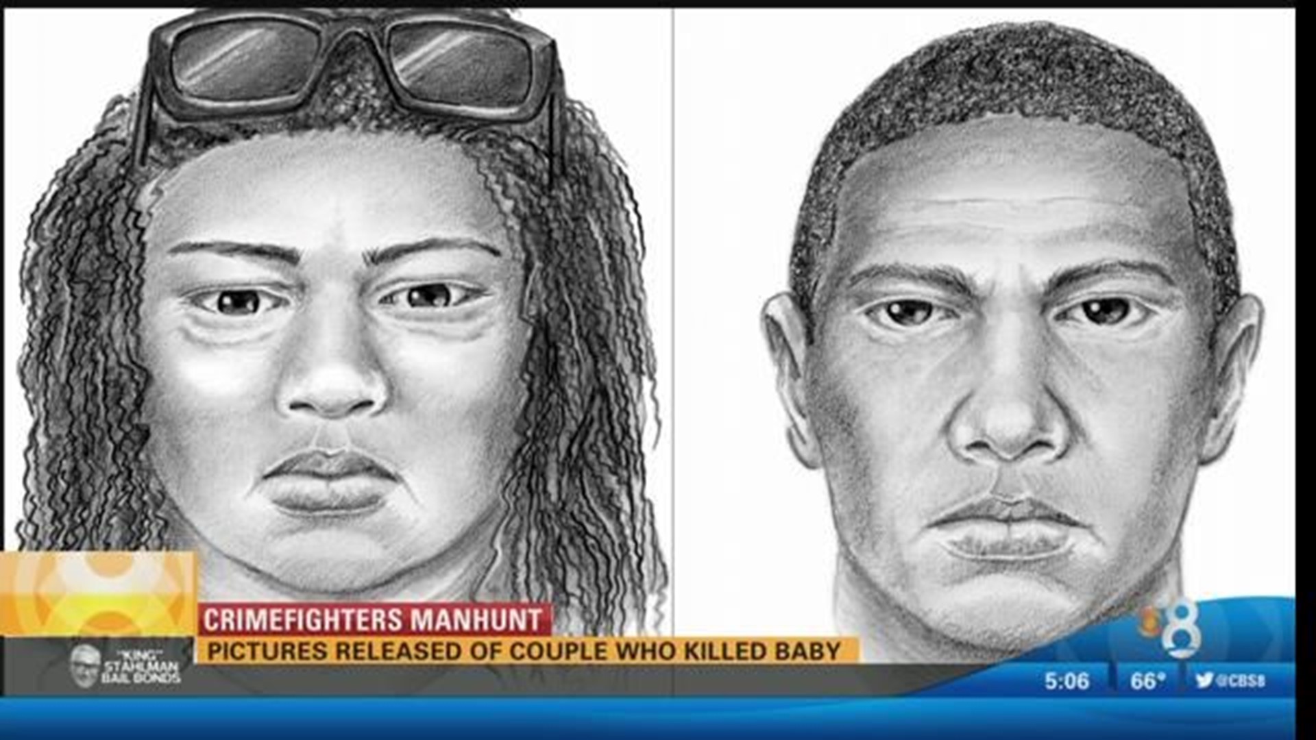 Police release sketches, video of suspected baby killers | cbs8.com