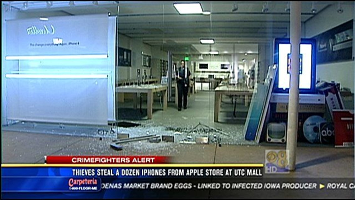 UTC Apple Store robbed overnight | cbs8.com