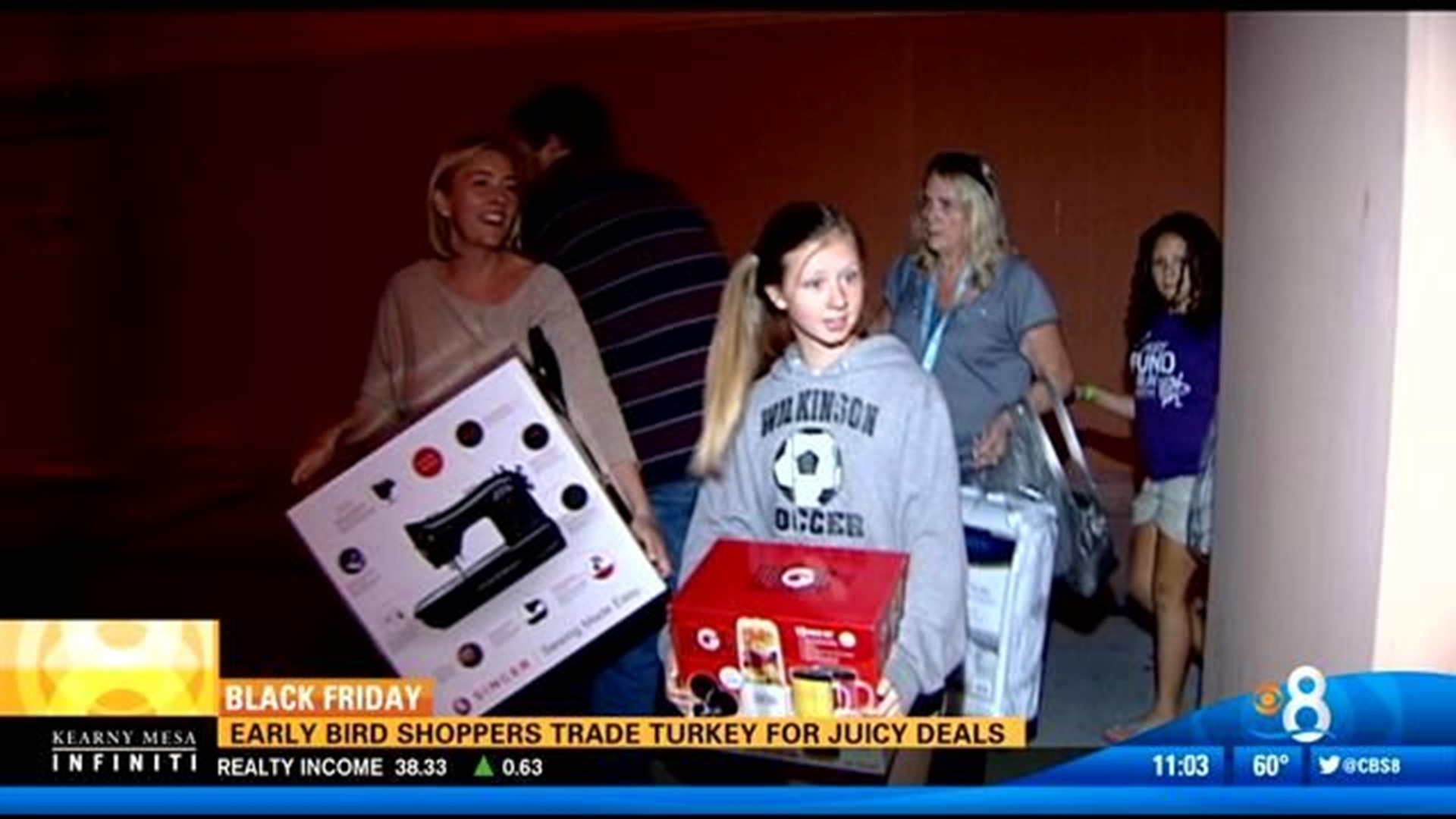 Early bird shoppers trade turkey for juicy deals | cbs8.com