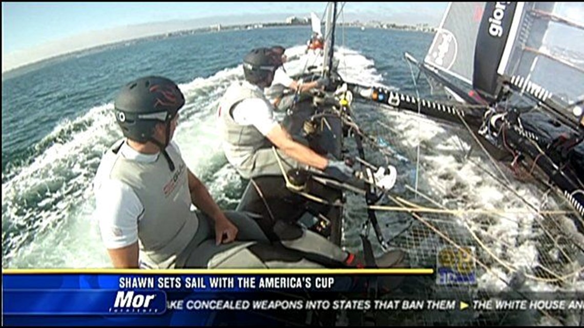 News 8's Shawn Styles sets sail with the America's Cup | cbs8.com