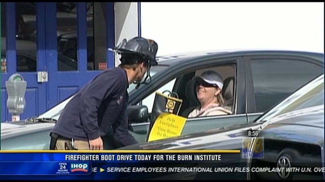 Firefighter boot drive Tuesday for the Burn Institute | cbs8.com