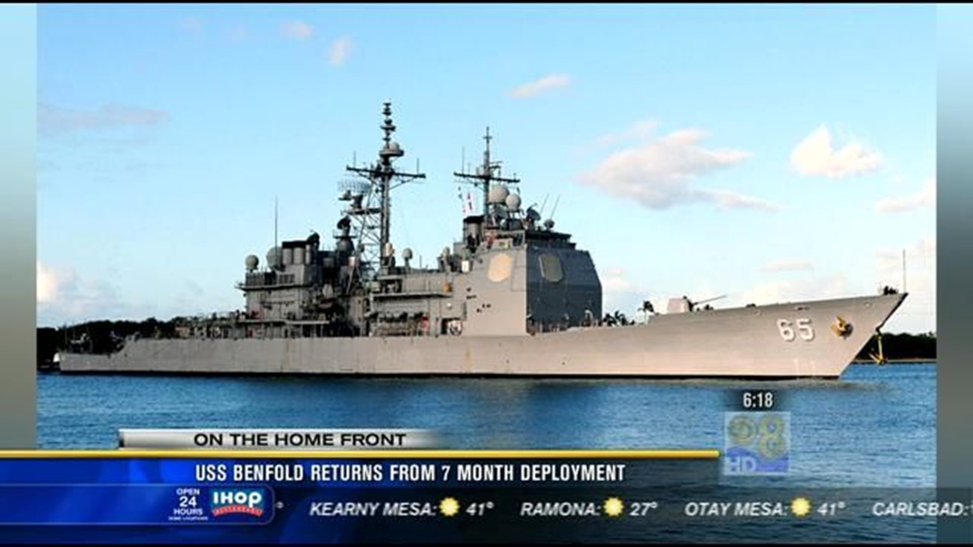 USS Benfold returns from 7 month deployment | cbs8.com