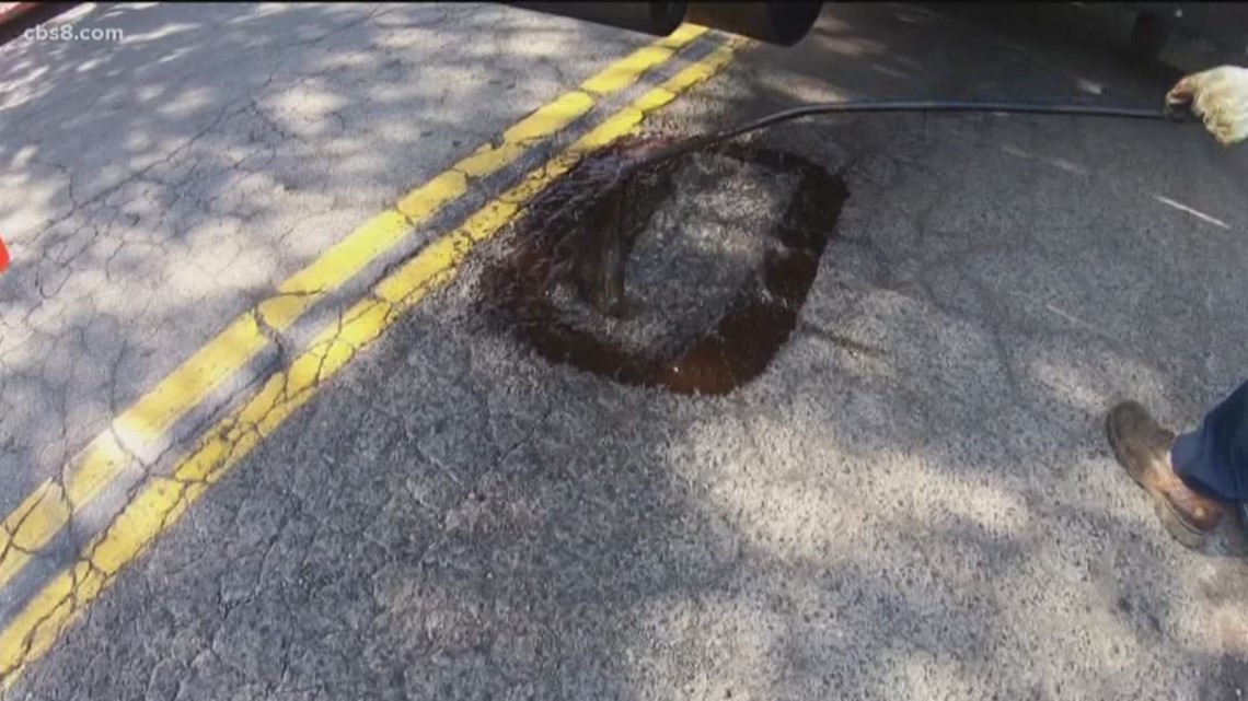 What to do if your car is damaged driving over one of San Diego's many ...