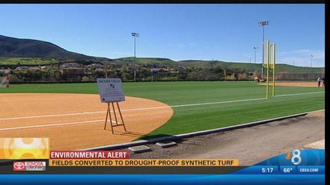 Field in 4S Ranch converted to drought-proof synthetic turf | cbs8.com