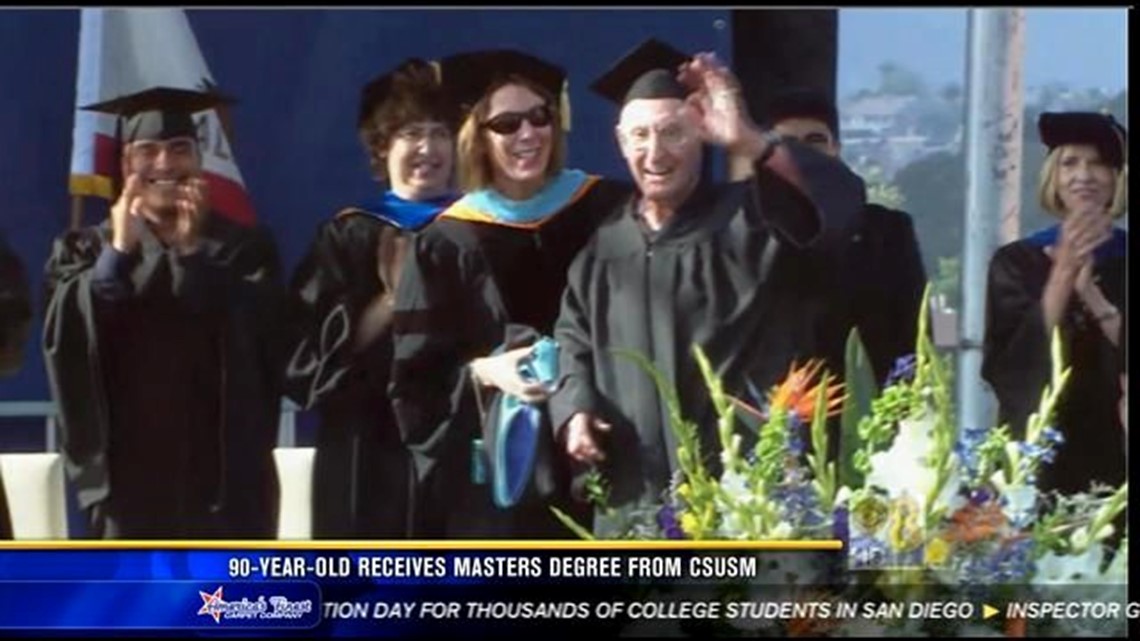 90-year-old receives master's degree from CSUSM | cbs8.com