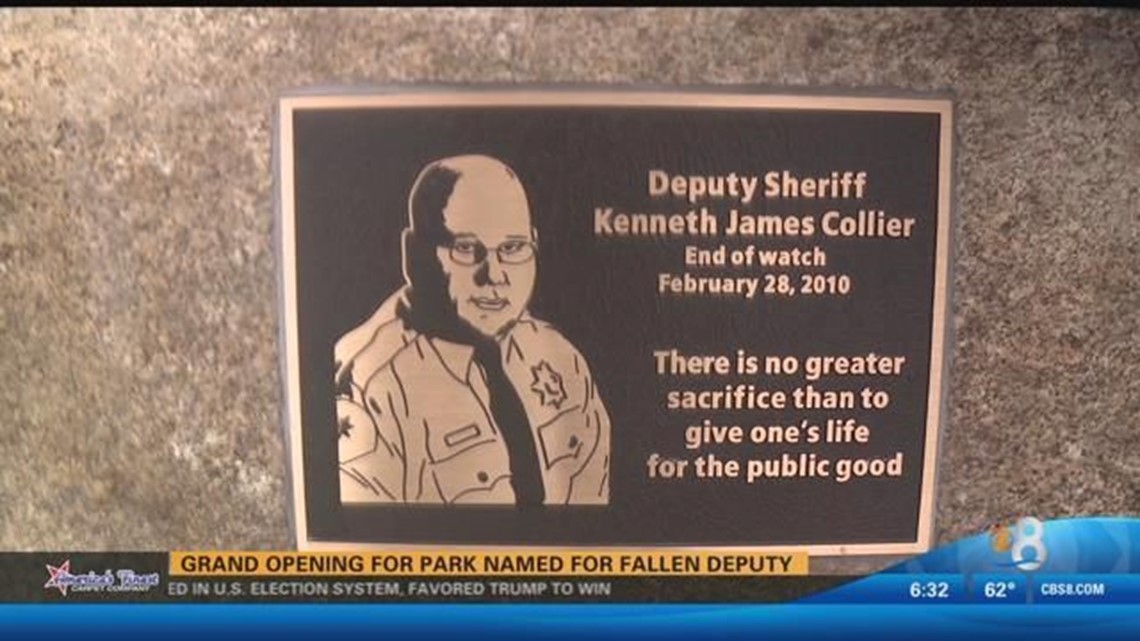 Deputy Ken Collier Neighborhood Park opens in Santee | cbs8.com