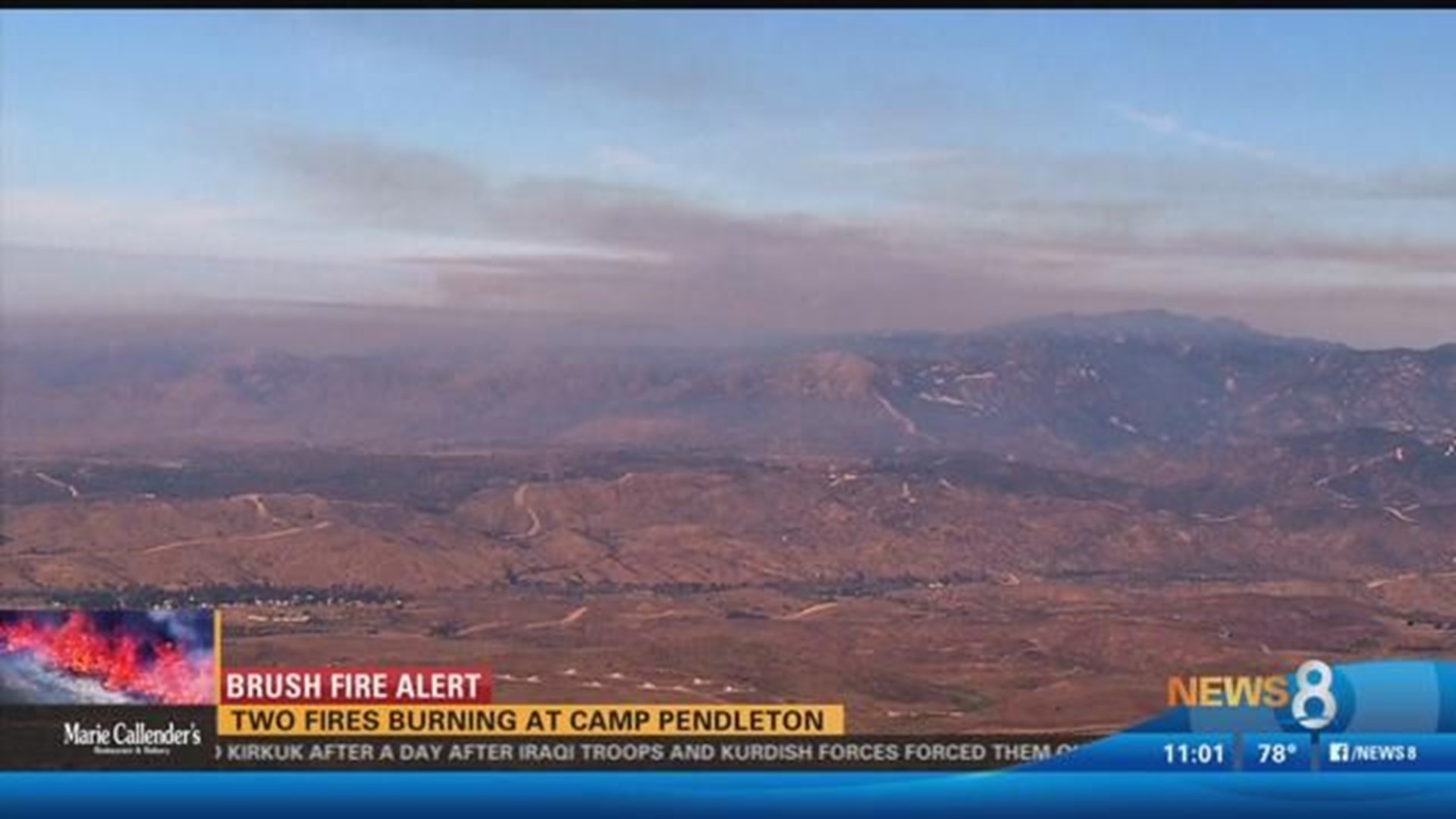 Fires continue to burn at Camp Pendleton | cbs8.com