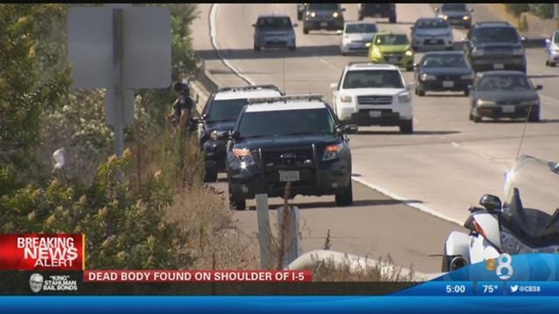 Dead body found on shoulder of I-5 in Mission Bay | cbs8.com