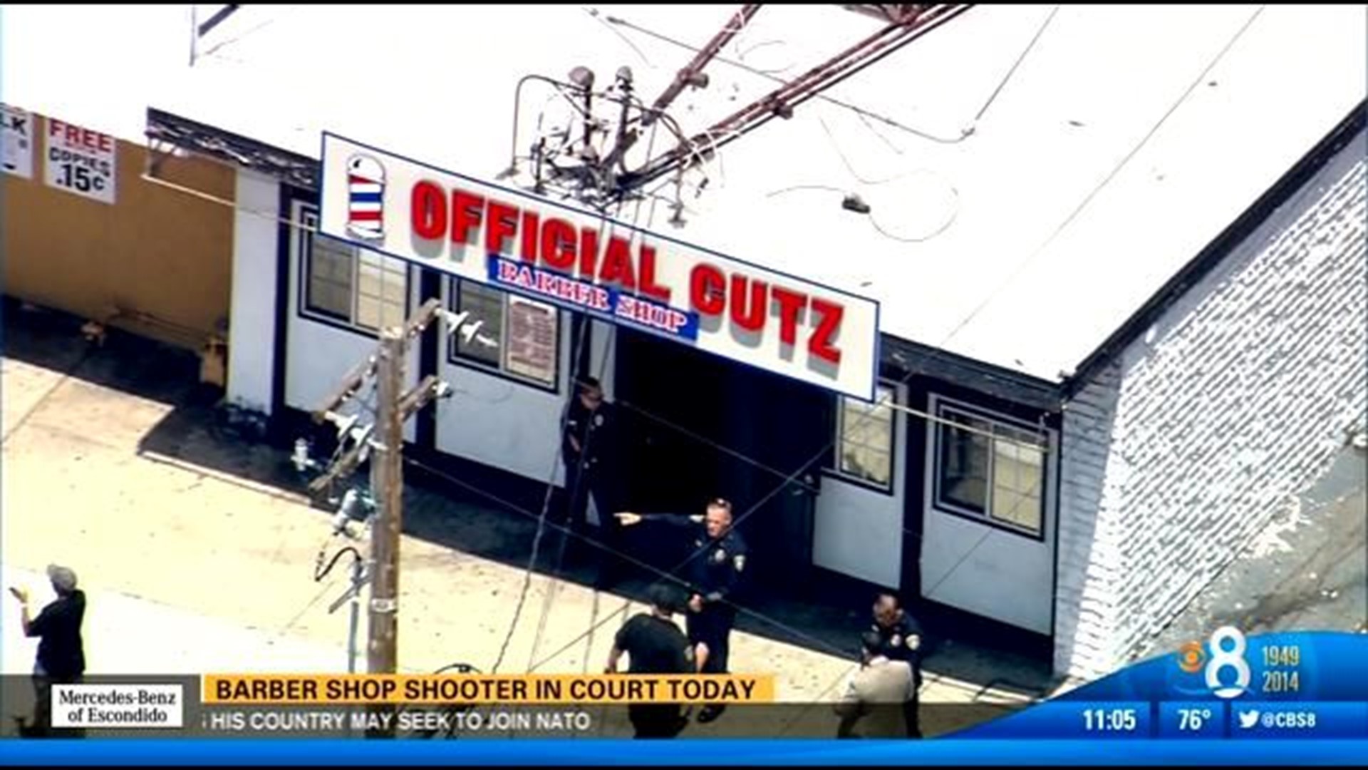 Arraignment in barbershop shooting | cbs8.com