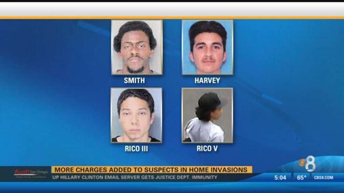More charges added to suspects in home invasions | cbs8.com