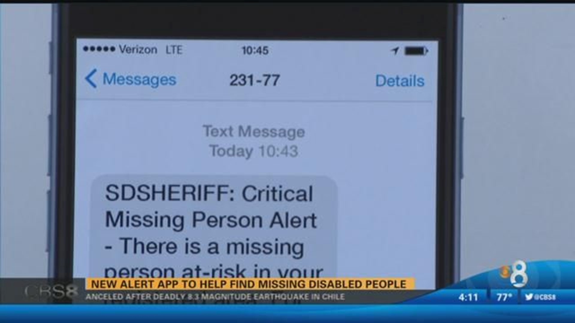 New alert app to help find missing disabled people | cbs8.com