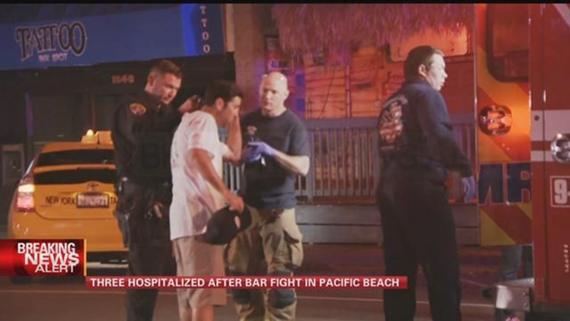 Three hospitalized after bar fight in Pacific Beach | cbs8.com