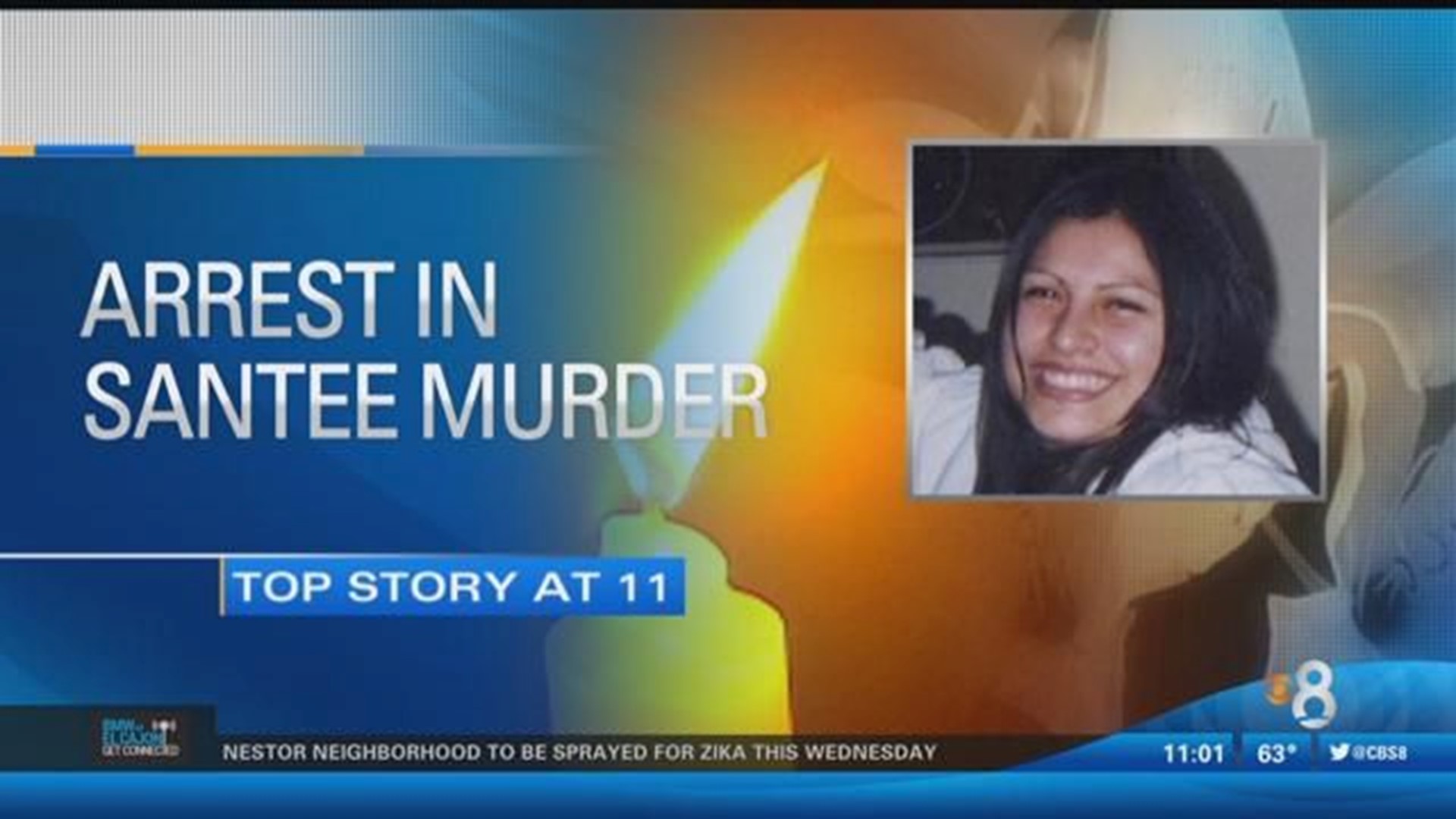 Arrest made in Santee woman's murder | cbs8.com
