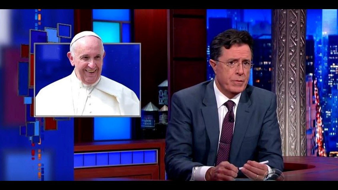 Colbert's message for Pope Francis | cbs8.com
