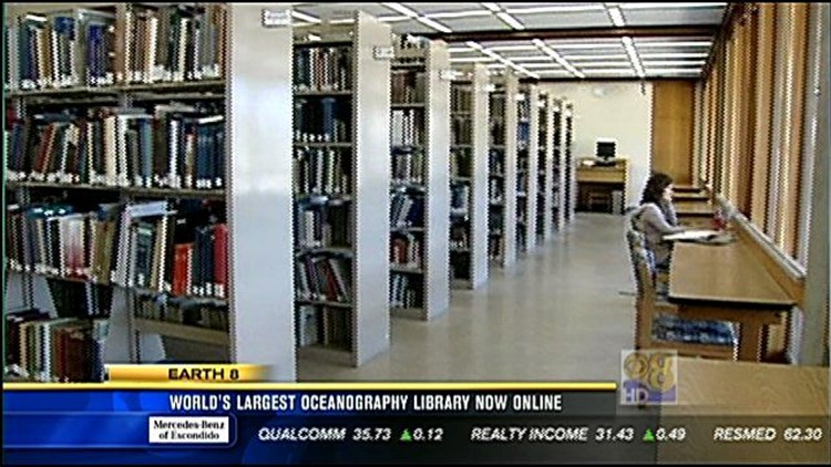 World's largest oceanography library now online | cbs8.com