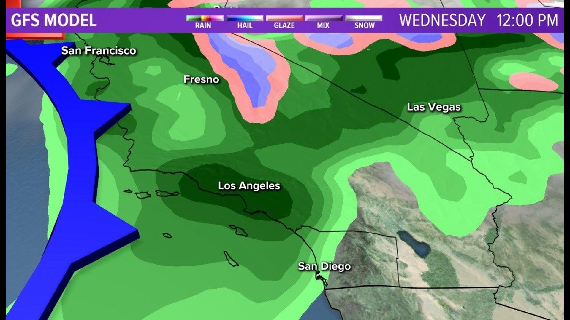Series of storms will bring light to moderate rain to San Diego County ...