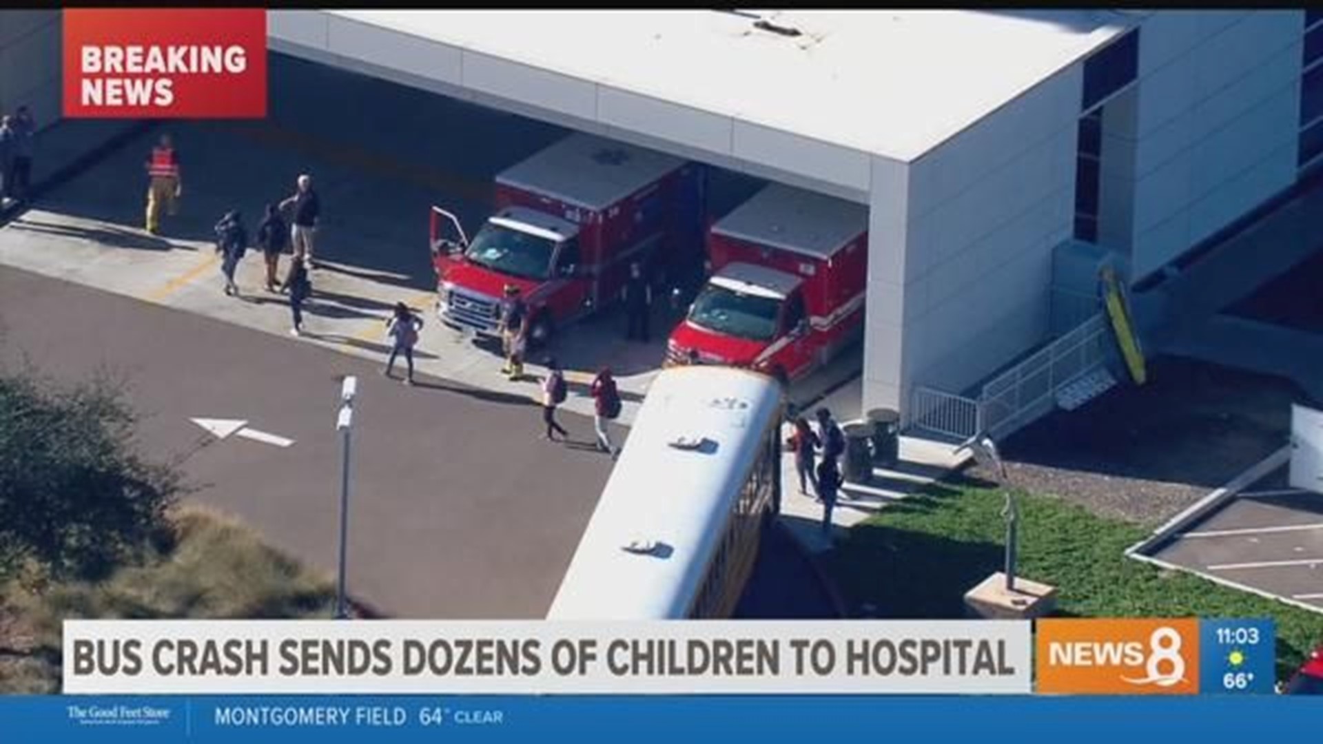 Bus crash in University City sends dozens of children to hospital ...