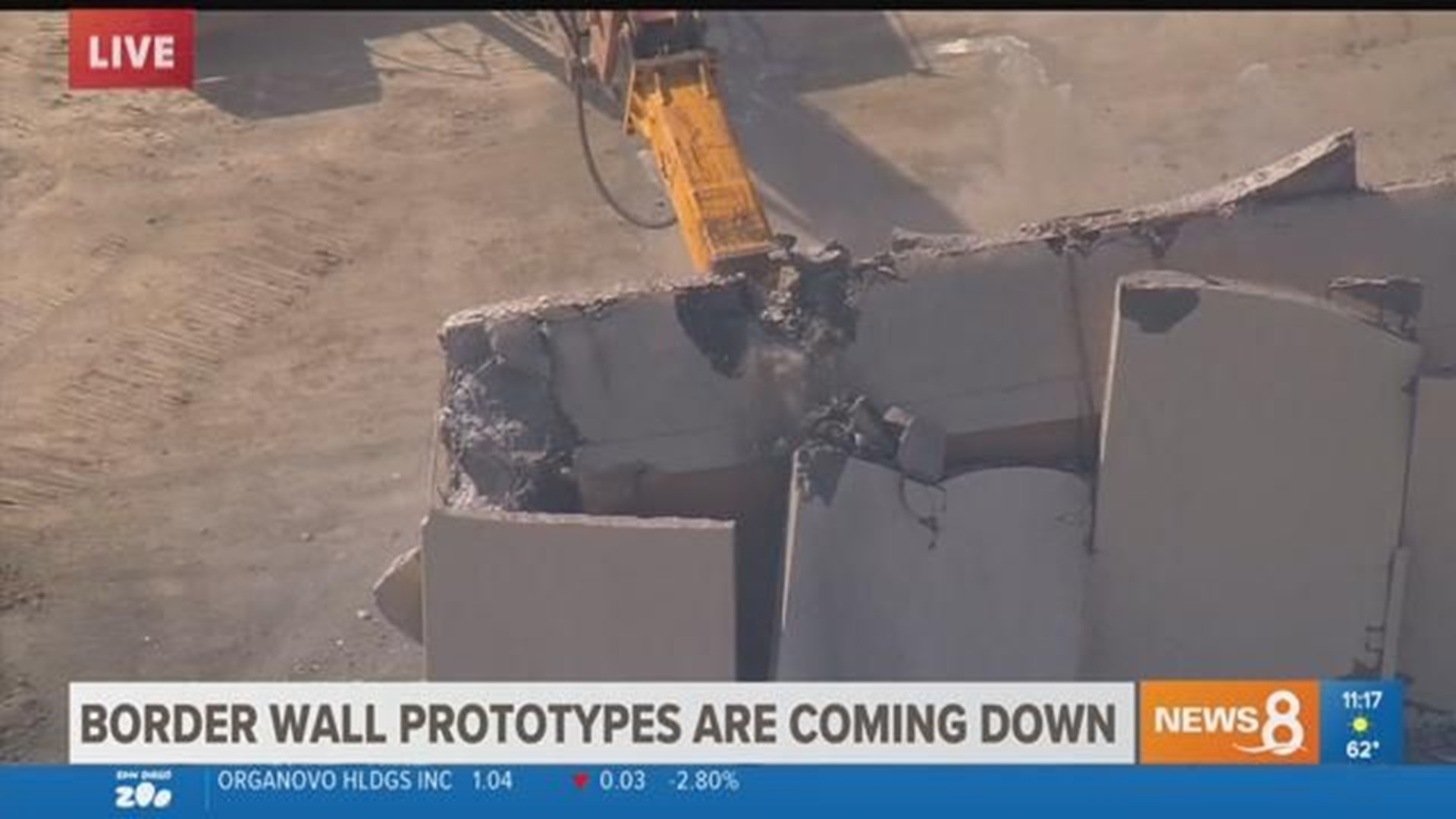 Customs and Border Protection starts tearing down border wall ...