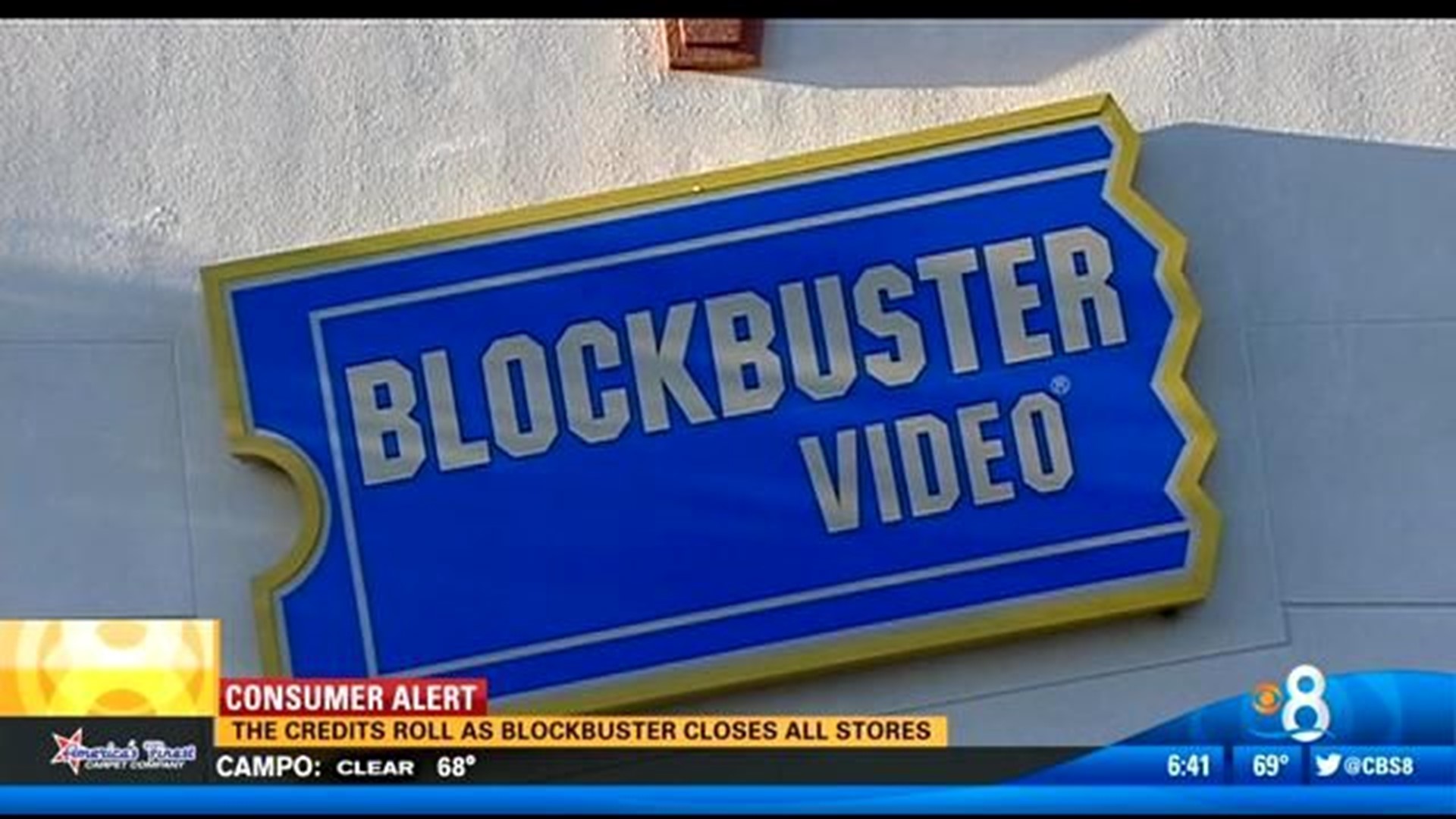 The credits roll as Blockbuster closes all stores | cbs8.com