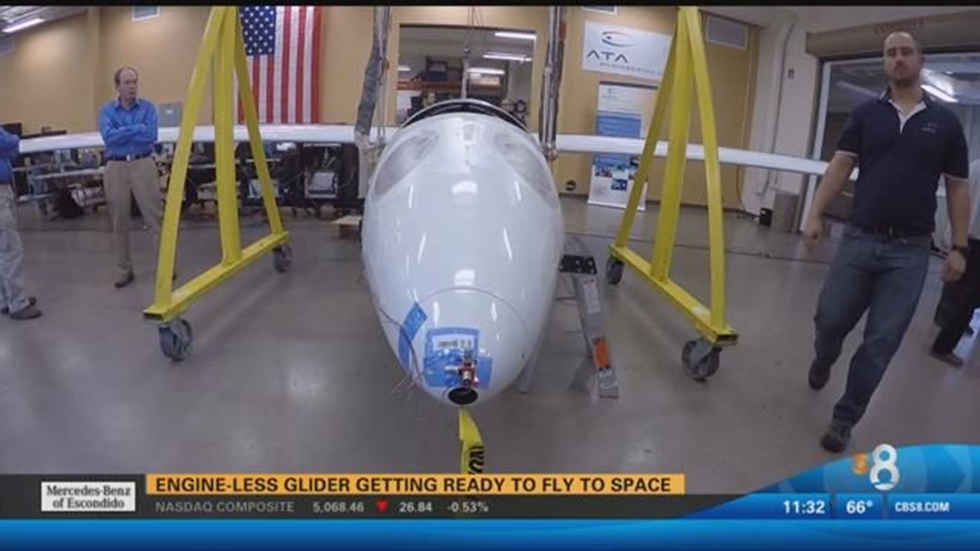 Engineless glider getting ready to fly to space | cbs8.com